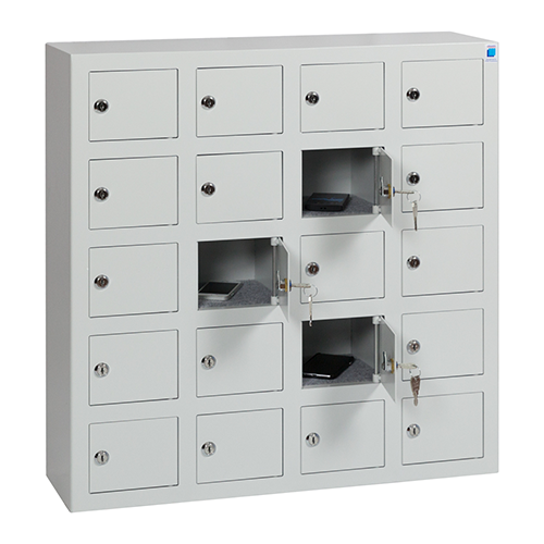 De Orgami HFS mini lockers voor het opbergen van mobiele telefoons ...